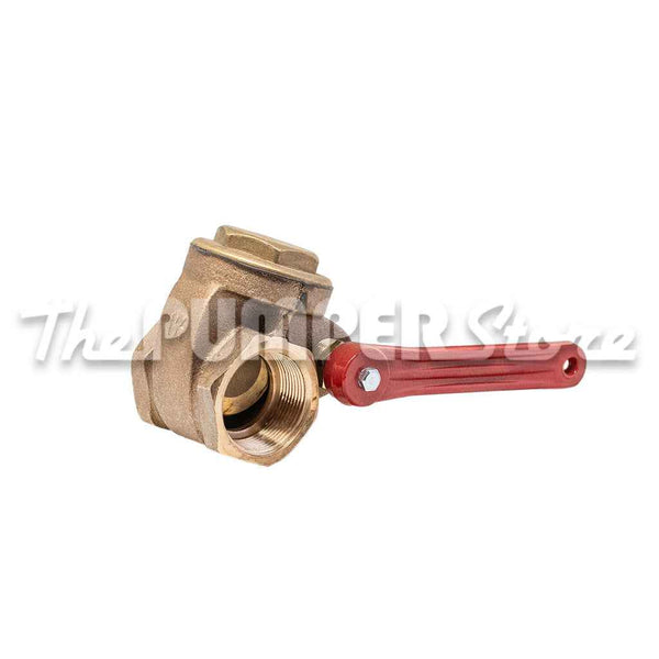 RIV Brand NPT x NPT 1.5" Lever Valve - Brass | The Pumper Store